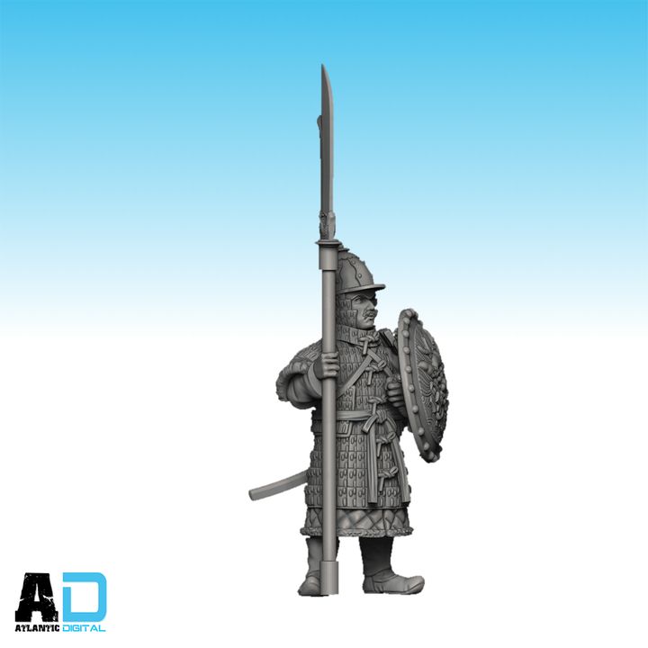 3D Printable Joseon warriors in Scale Armor by Wargames Atlantic
