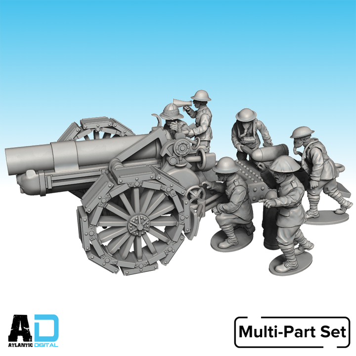 3D Printable British Great War Howitzer by Wargames Atlantic