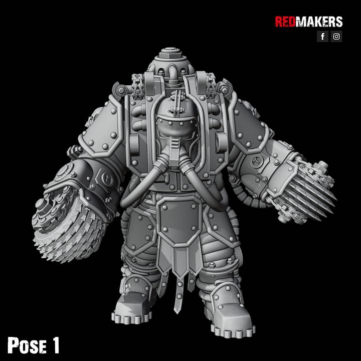 3D Printable Solar Guard - Abhuman Wardens - Imperial Force by RedMakers