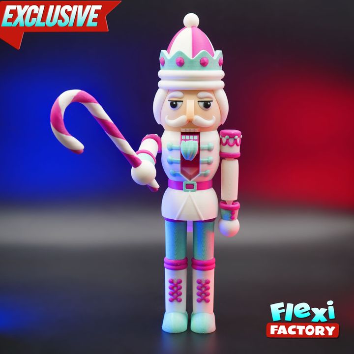 3D Printable Exclusive: Flexi Factory Nutcracker Toy Soldier by Flexi ...