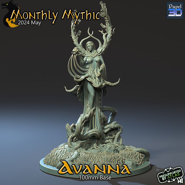 3D Printable Avanna by Papel 3D