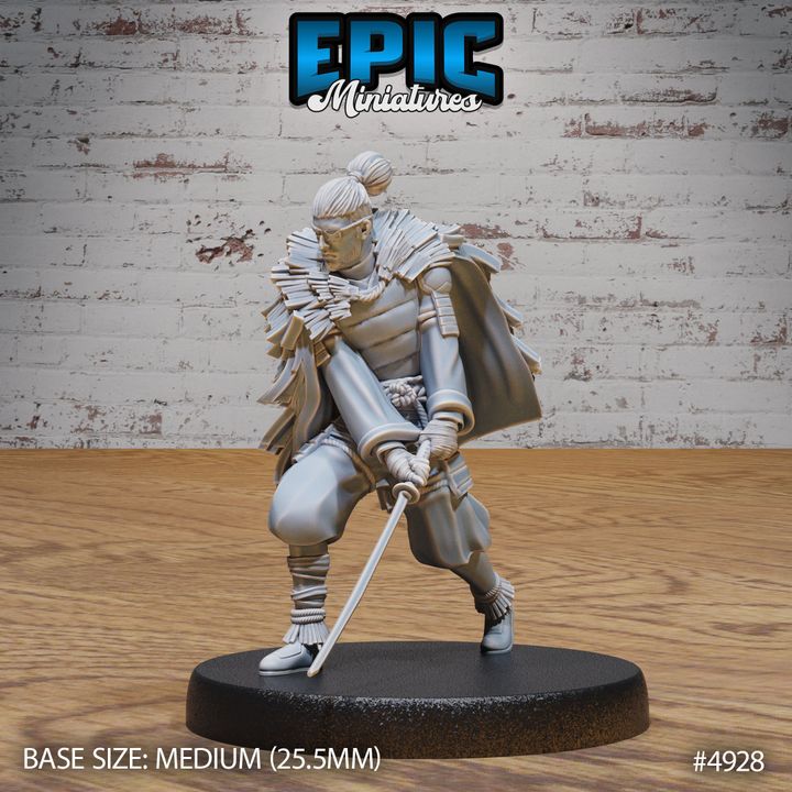 3D Printable Legendary Ronin Set / Evil Samurai / Humanoid Drifter ...