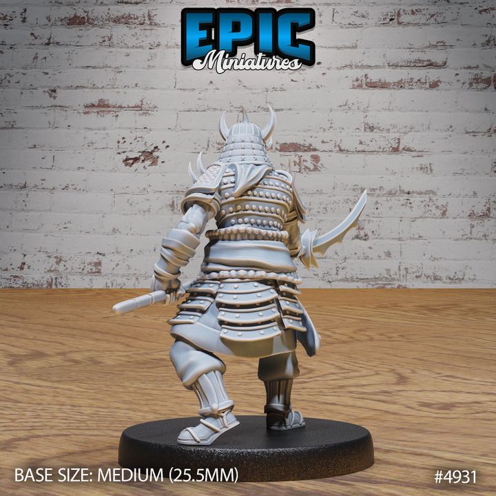 3D Printable Oni Samurai Set / Tortured Soul Ronin / Evil Humanoid ...