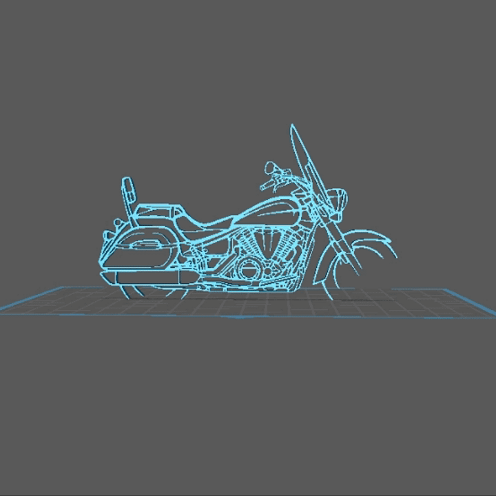 3D Printable Yamaha - V Star 1300 by Paul Wust