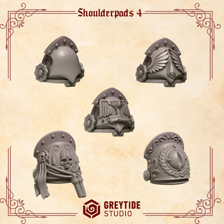 3D Printable Shoulder pads 4 CL by GreyTide Studio