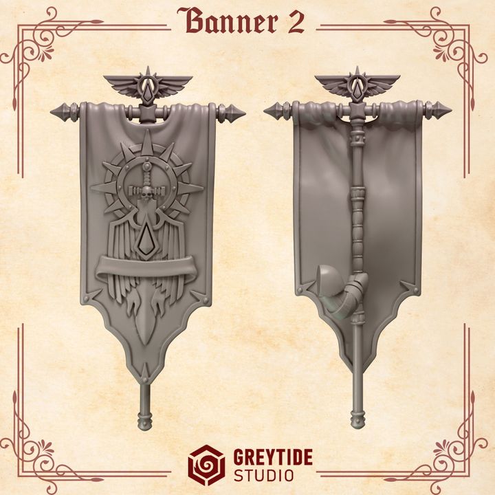 3D Printable Banner 2 CL by GreyTide Studio