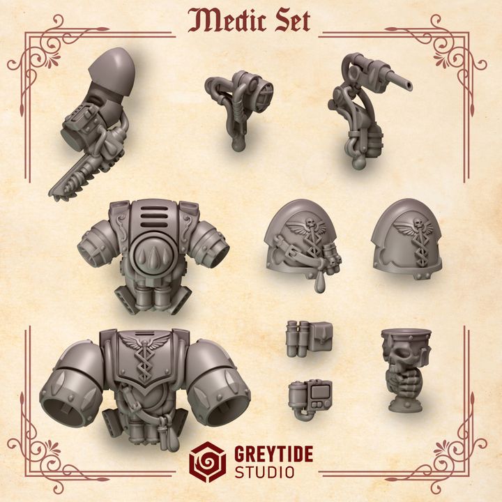 3D Printable Medic set CL by GreyTide Studio