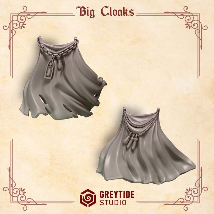 3D Printable Big cloaks CL by GreyTide Studio