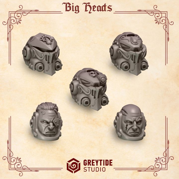 3D Printable Big heads CL by GreyTide Studio