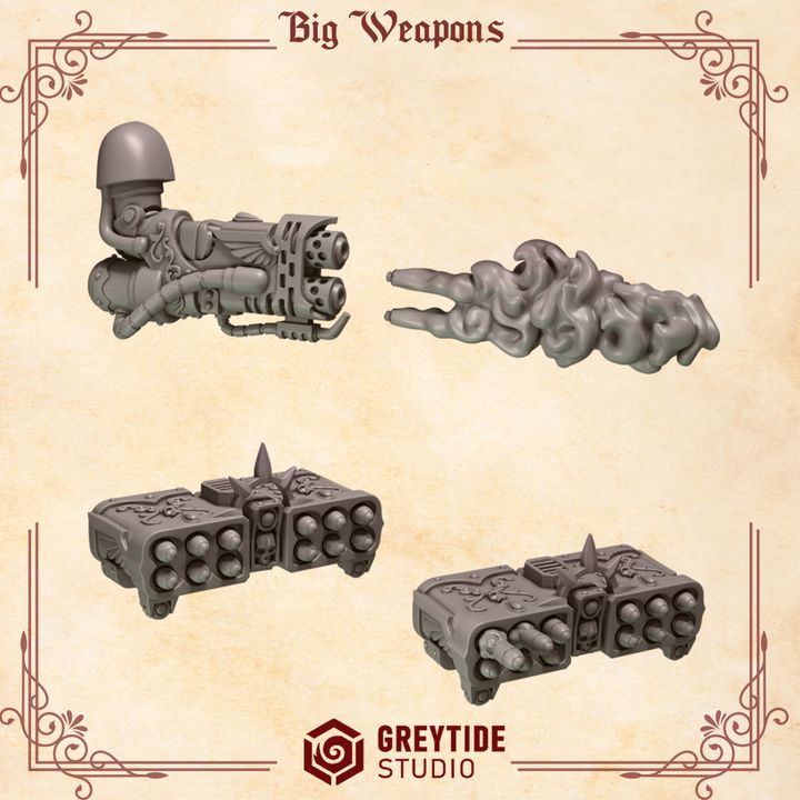 3D Printable Big weapons CL by GreyTide Studio