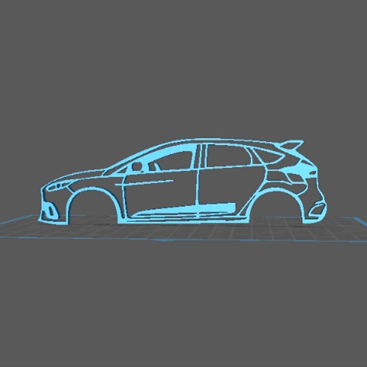 3D Printable Ford - Focus RS by Paul Wust