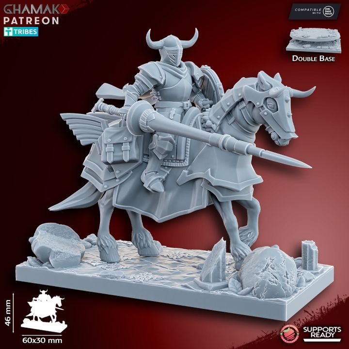 3D Printable Taurus Knights mounted by Ghamak