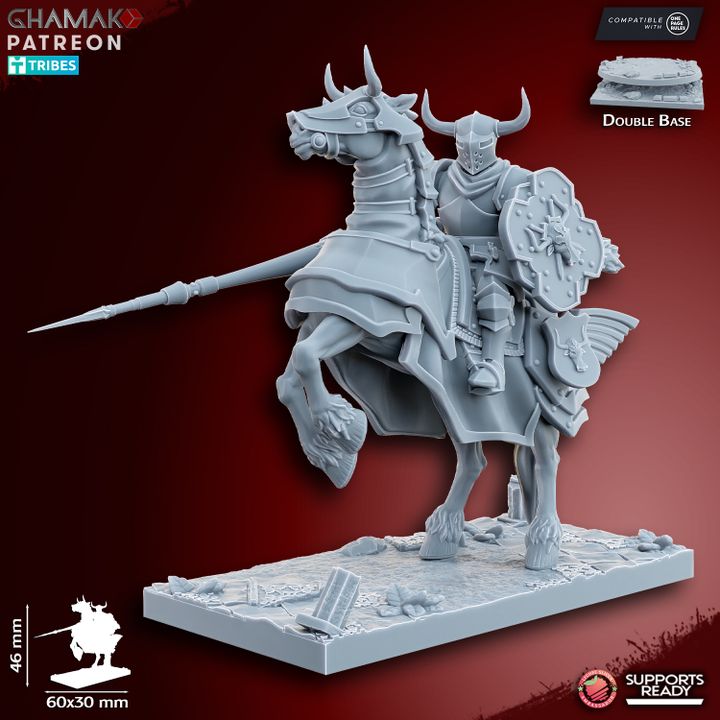 3D Printable Taurus Knights mounted by Ghamak