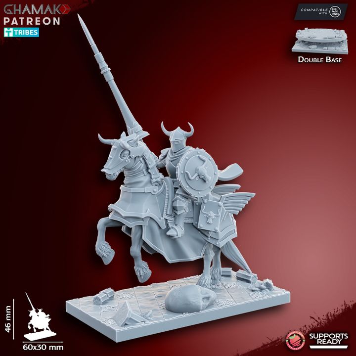 3D Printable Taurus Knights mounted by Ghamak