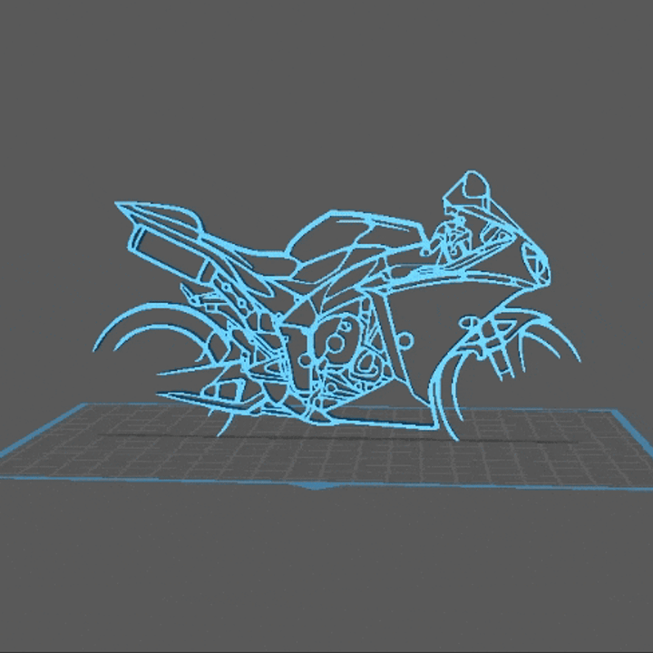 3D Printable Yamaha - R1 by Paul Wust