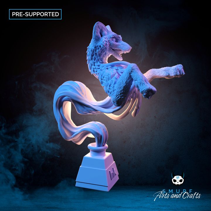 3D Printable Ink Fox by Smurf Minis