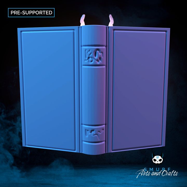 3D Printable Demon Book Wall by Smurf Minis