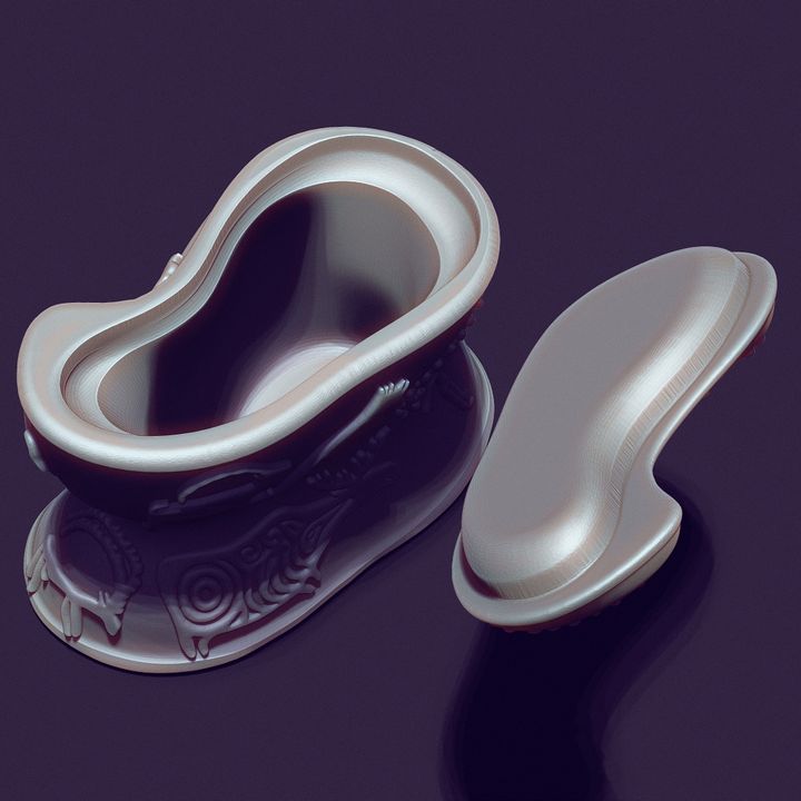 3D Printable Asyk-Style Trinket Box with Petroglyphs for 3D Printing by ...