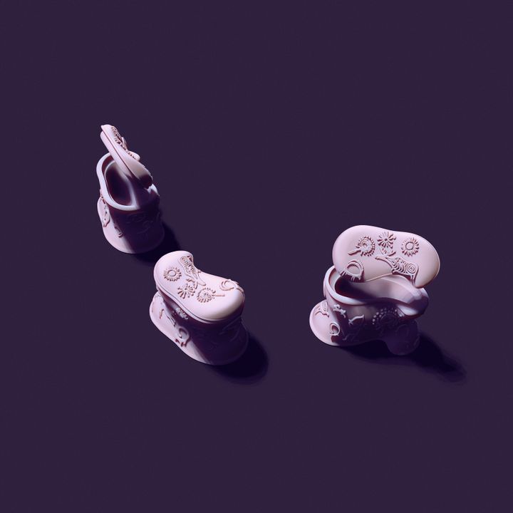 3D Printable Asyk-Style Trinket Box with Petroglyphs for 3D Printing by ...