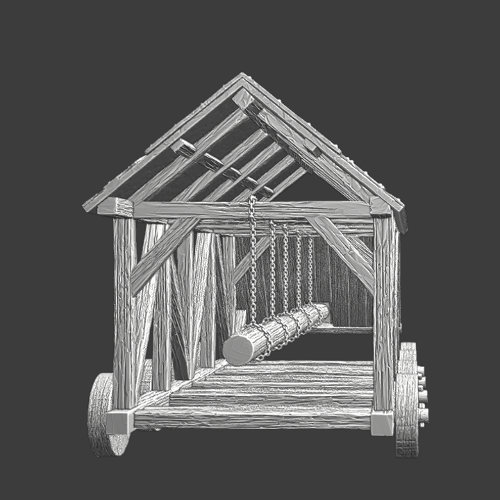3D Printable Medieval warmachine - Siege Ram by Northern Crusades ...