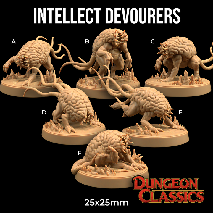 3D Printable Intelect Devourers | PRESUPPORTED | Dungeon Classics by ...