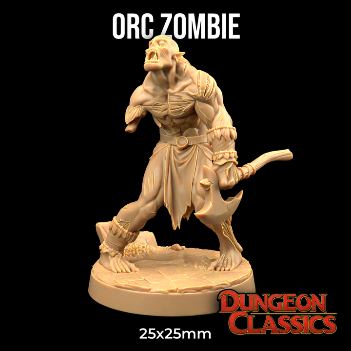 3D Printable Orc Zombie | PRESUPPORTED | Dungeon Classics by Dungeon ...