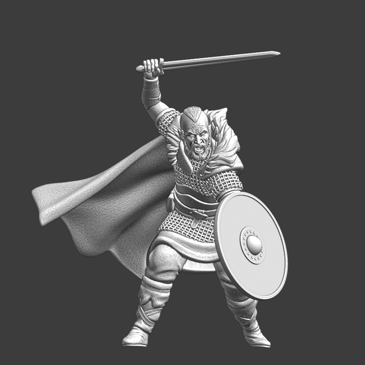 3D Printable Viking King - Harald Bluetooth by Northern Crusades Miniatures