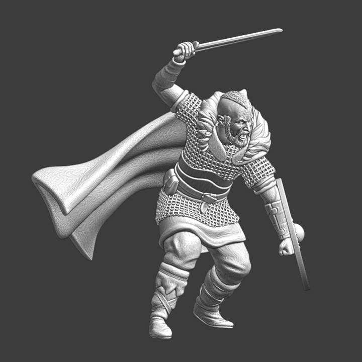 3D Printable Viking King - Harald Bluetooth by Northern Crusades Miniatures
