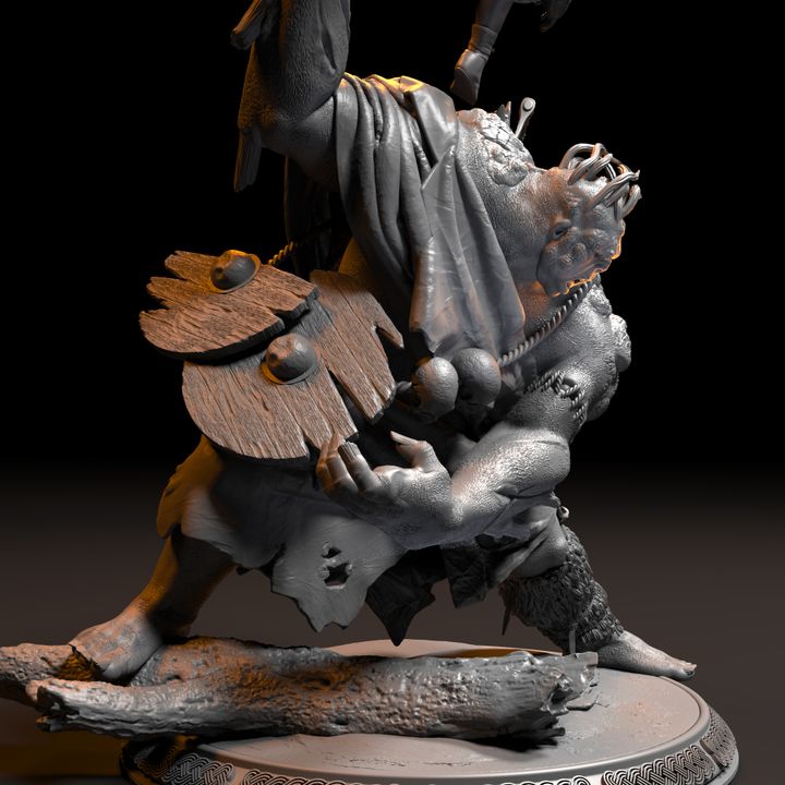 3D Printable Grendel (Pre-Supported) by Chaotic Neutral Workshop