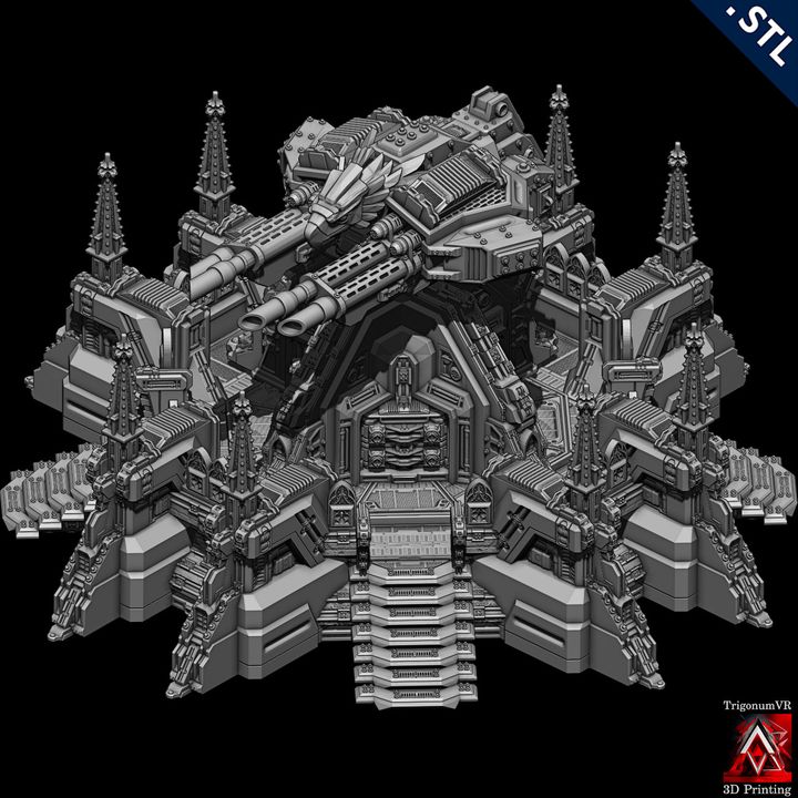 3D Printable Turret - Mono (Free Sample) by TrigonumVR