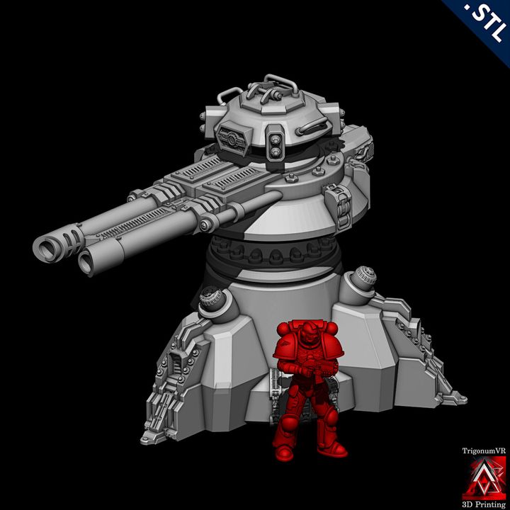 3D Printable Turret - Mono (Free Sample) by TrigonumVR