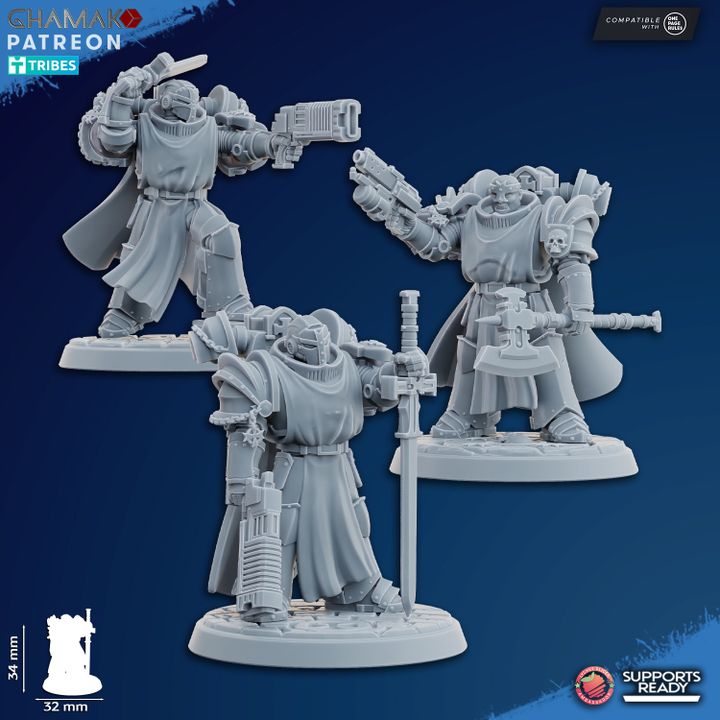 3D Printable Inner Circle Brotherhood by Ghamak