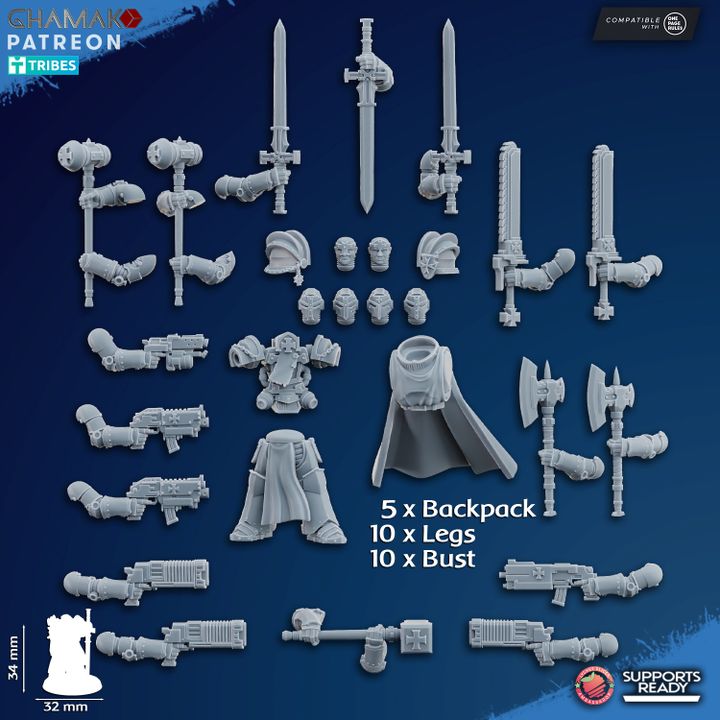 3D Printable Inner Circle Brotherhood by Ghamak