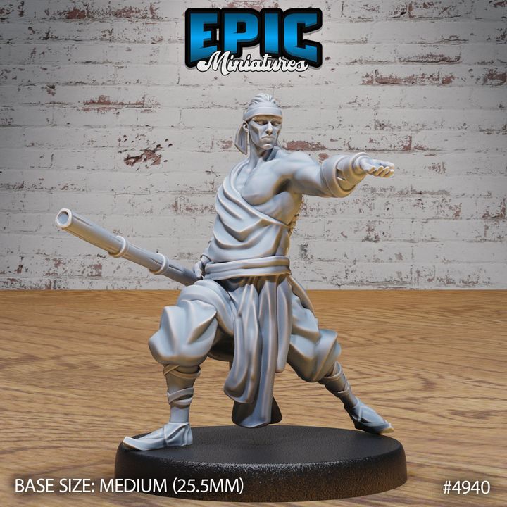 3D Printable Martial Arts Monk Provoke / Buddhism Priest / Shaolin ...