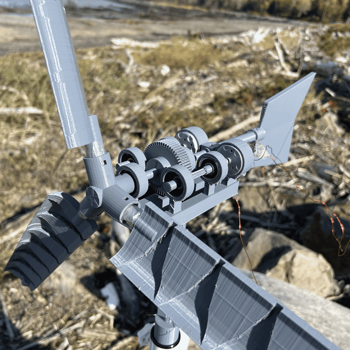 3D Printable HORIZONTAL PORTABLE 3D PRINTED WIND TURBINE 15-20 WATTS by ...