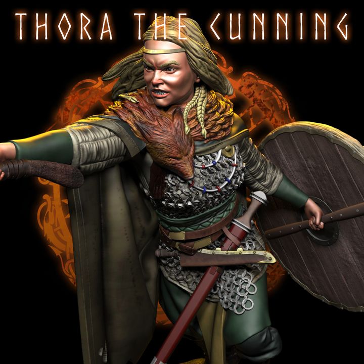 3D Printable Thora the Cunning (Pre-Supported) by Chaotic Neutral Workshop