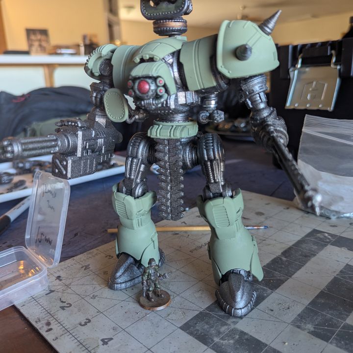 3D Printable Project Old School Vintage Combat Mech by John Bear Ross