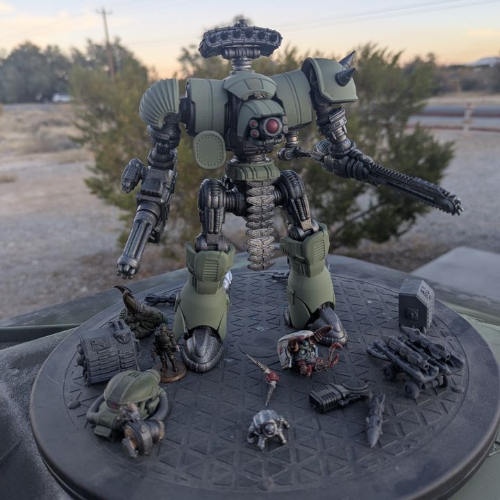 3D Printable Project Old School Vintage Combat Mech by John Bear Ross