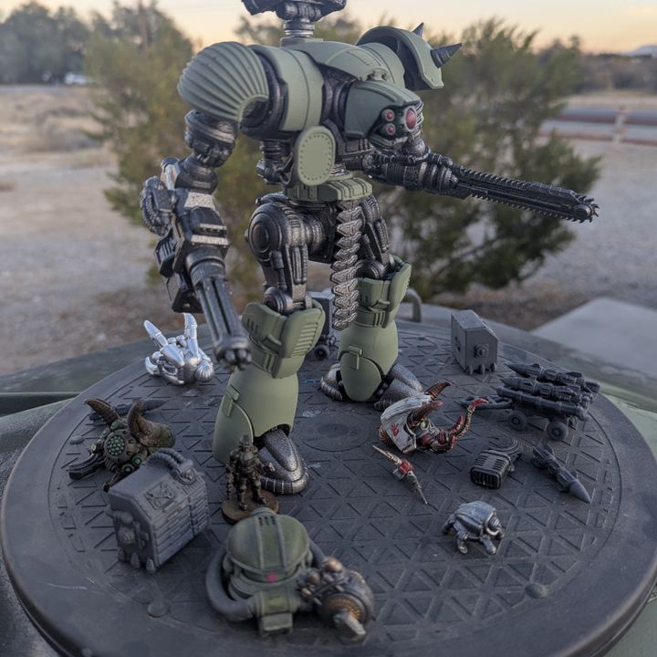 3D Printable Project Old School Vintage Combat Mech by John Bear Ross