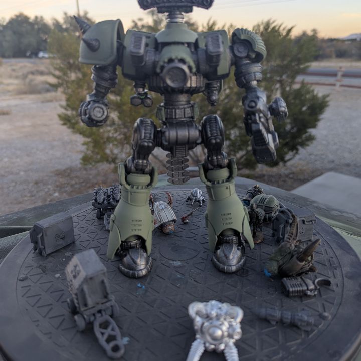 3D Printable Project Old School Vintage Combat Mech by John Bear Ross