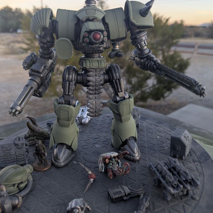 3D Printable Project Old School Vintage Combat Mech by John Bear Ross