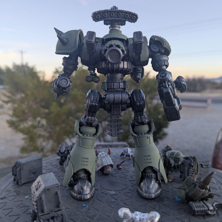 3D Printable Project Old School Vintage Combat Mech by John Bear Ross