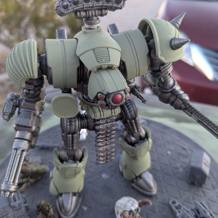 3D Printable Project Old School Vintage Combat Mech by John Bear Ross