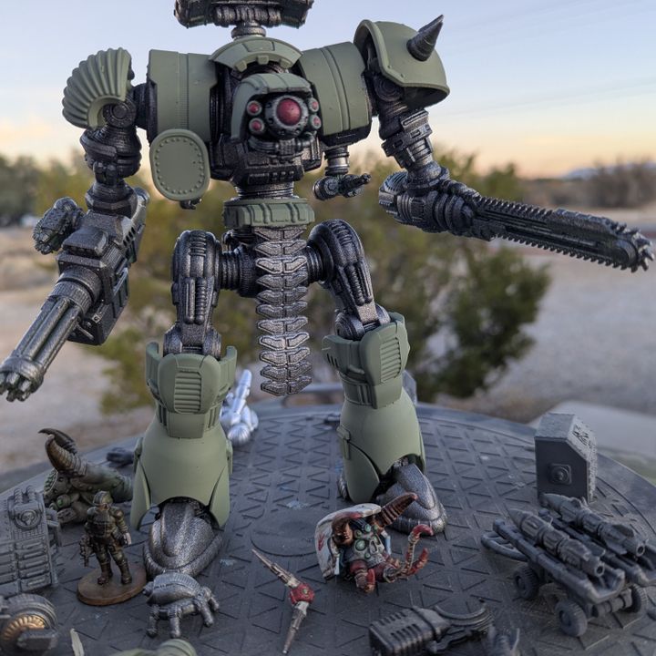 3D Printable Project Old School Vintage Combat Mech by John Bear Ross