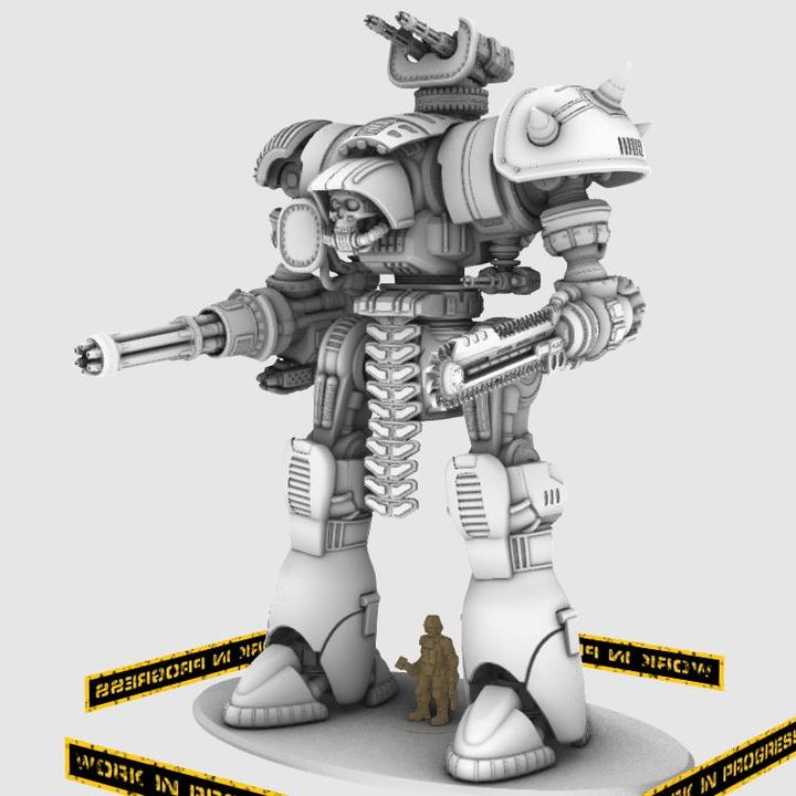 3D Printable Project Old School Vintage Combat Mech by John Bear Ross