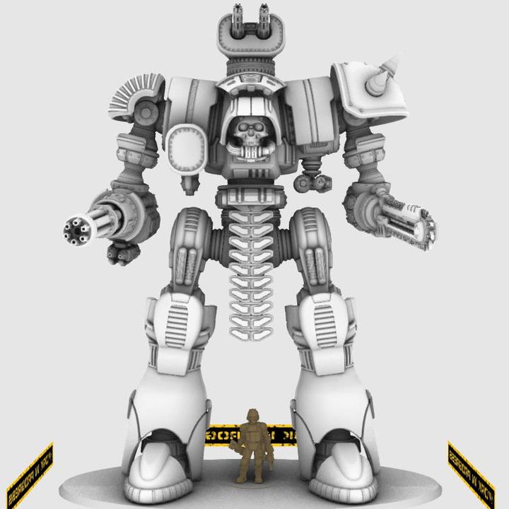 3D Printable Project Old School Vintage Combat Mech by John Bear Ross