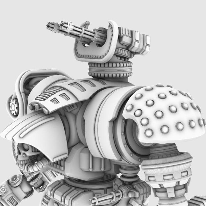 3D Printable Project Old School Vintage Combat Mech by John Bear Ross