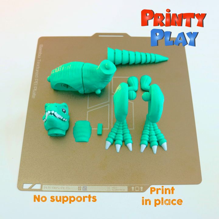 3D Printable Friendly flexible raptor by Nestor Aaron