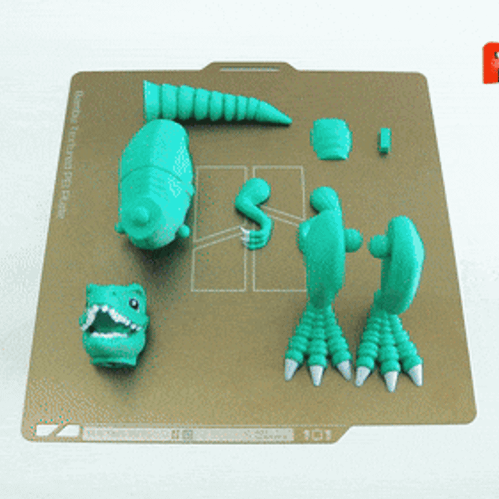 3D Printable Friendly flexible raptor by Nestor Aaron