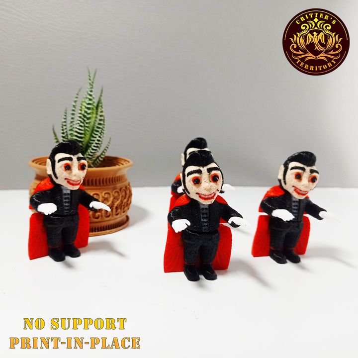 3D Printable Flexi Mini Dracula | Halloween Special | No support ...
